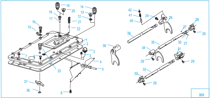EATON S2910R Fuller Shift Bar Housing