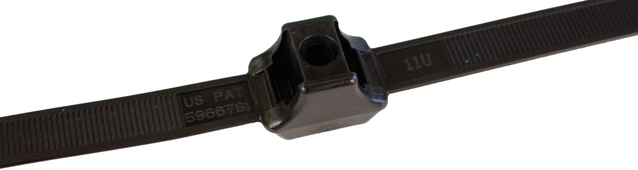 Tectran 936-131 Cable Ties - Black, .25" Stud