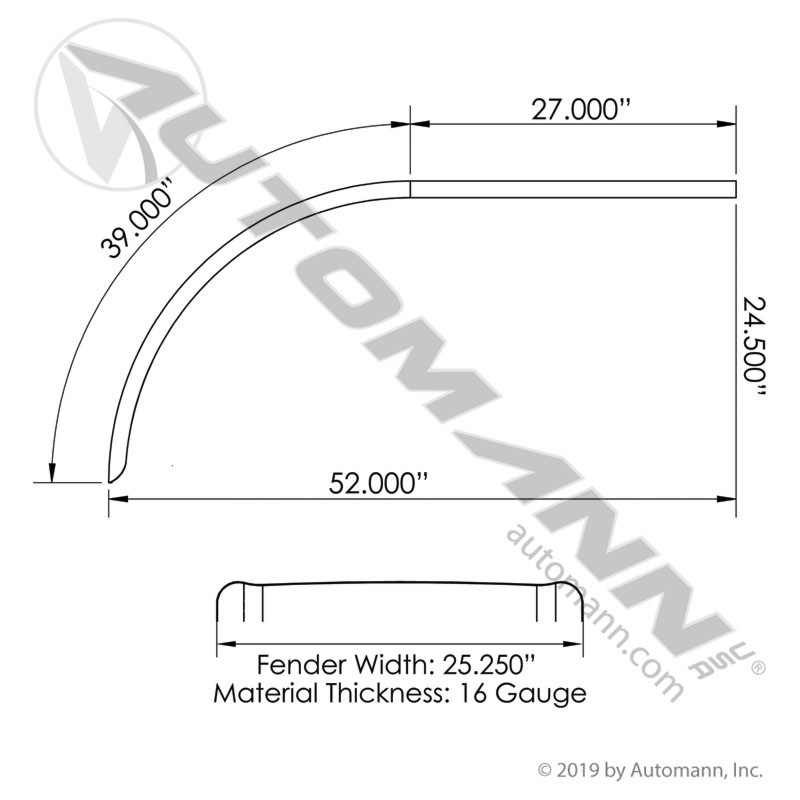 AUTOMANN 562.9312-16: Stainless Steel Fenders