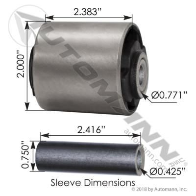 AUTOMANN M24414 Mack Hood Hinge Bushings