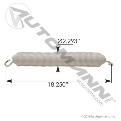 104.7102 KENWORTH HOOD SPRING 18.25" - Sadler Power Train Inc