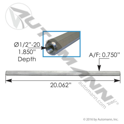 AUTOMANN HLK2522 Peterbilt Clutch Rod
