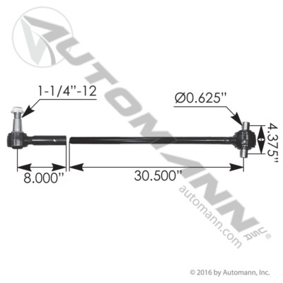 AUTOMANN TMRS018 Torque Rod Kit - 2 Pcs