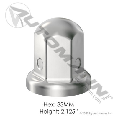 AUTOMANN 33mm Chrome Lug Nut Covers