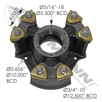 AUTOMANN 15" Spoke Wheel Trailer Hub