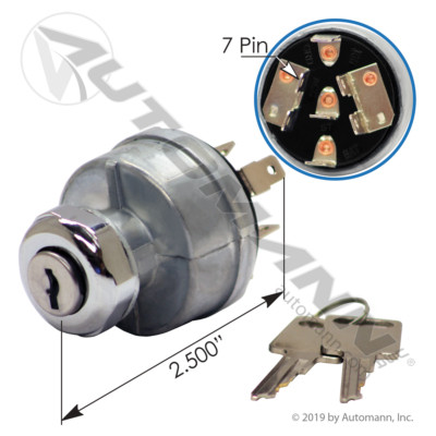 AUTOMANN 577.59548WC Kenworth Ignition Switch