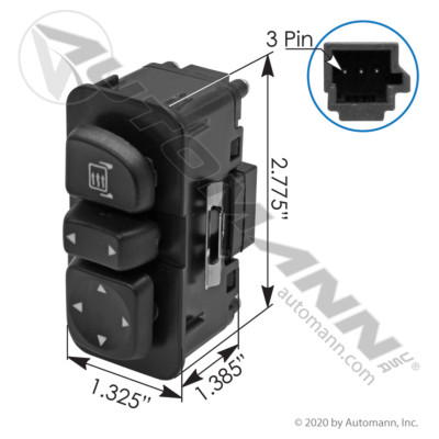 AUTOMANN 577.75636 Peterbilt Mirror Switch
