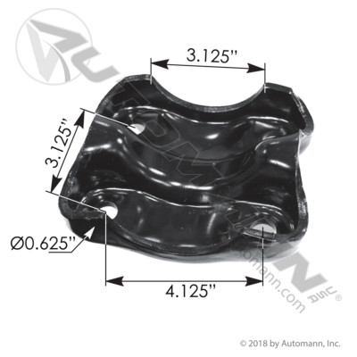 M1023 CHEVY GMC BOTTOM UBOLT PLATE - Sadler Power Train Inc