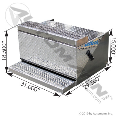 AUTOMANN 19x30x31" Aluminum Battery Box