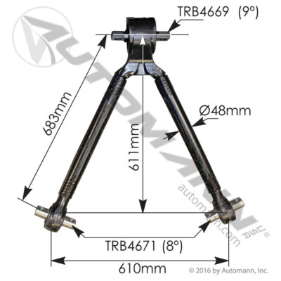 AUTOMANN MFL149: 56in Freightliner V-Rod