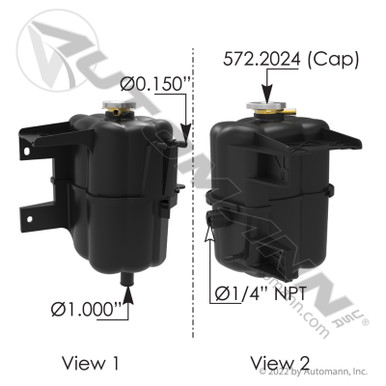 AUTOMANN 575.10313 Navistar Coolant Tank