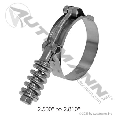 AUTOMANN HD T-Bolt Clamp: 2.5"-2.8"