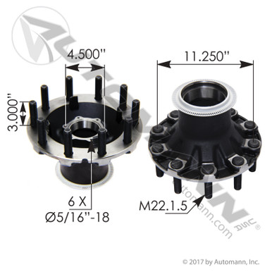 AUTOMANN 150.S1102.S1 Steer Hub Assembly