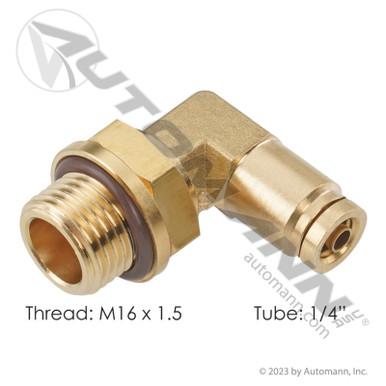 AUTOMANN 177.13B154M16: Brass Elbow Fitting