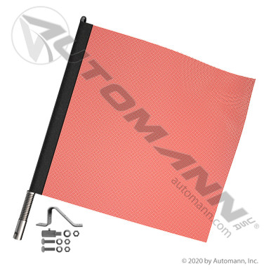 AUTOMANN 571.SF196EZ-K: Red Vinyl Warning Flag Kit