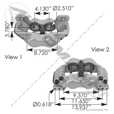 AUTOMANN 158.10479 Brake Caliper - NEW