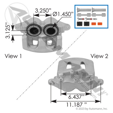 AUTOMANN 158.155850 Brake Caliper - NEW