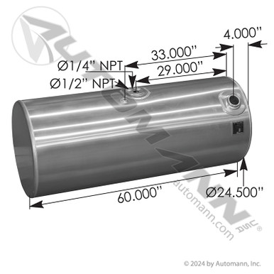 AUTOMANN 576.59120245PF08 KW Fuel Tank