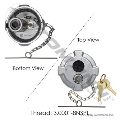 AUTOMANN 572.1046 Fuel Cap: Locking & Vented