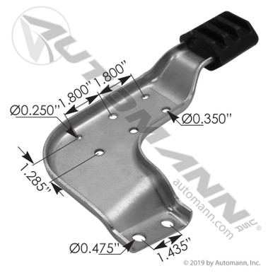 AUTOMANN MPB75131R Peterbilt Hood Bracket