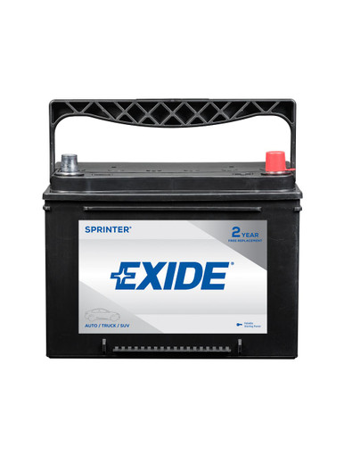 Exide S34-EX Battery - 700 CCA, 24-Month Warranty