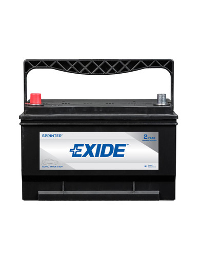 EXIDE S65-EX Battery: 700 CCA, 24-Month Warranty