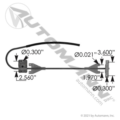 AUTOMANN HLK2557 Kenworth Window Regulator