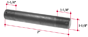 Flagg B1257-55 Navistar Torque Rod
