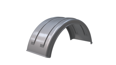18-Inch Liquid Platinum Lift Axle Fender - Minimizer 10001856