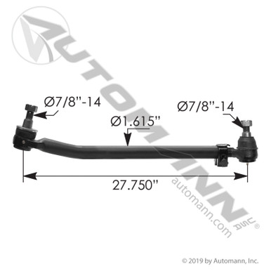 463.DS9149 BLUEBIRD BUS DRAG LINK 27.75" - Sadler Power Train Inc