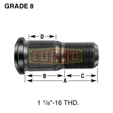 Euclid E-5898-L Wheel Studs - 10 Pack