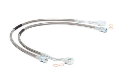 ROUGH 89370: Extended Stainless Steel Brake Lines
