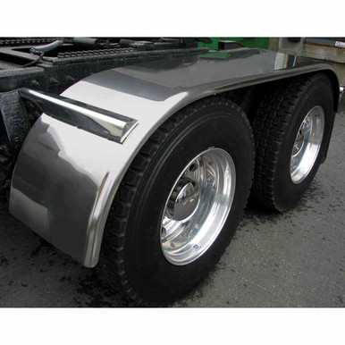 TFEN-F13 120" STAINLESS STEEL FULL FENDERS WITH ROLLED EDGE (16 GAUGE ...