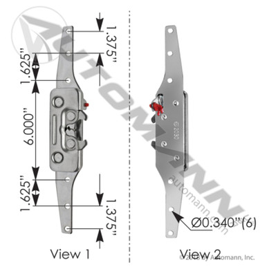AUTOMANN HLK2030 Freightliner Cab Latch RH