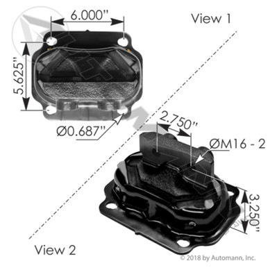 AUTOMANN M17495 Kenworth Rear Motor Mount