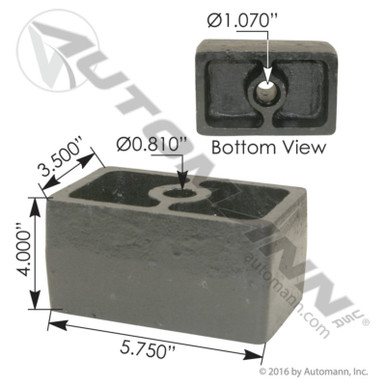 AUTOMANN ME16968 Mack Spacer Block 4"