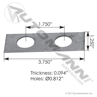 AUTOMANN MPB342 Peterbilt Air Shim 3/32"