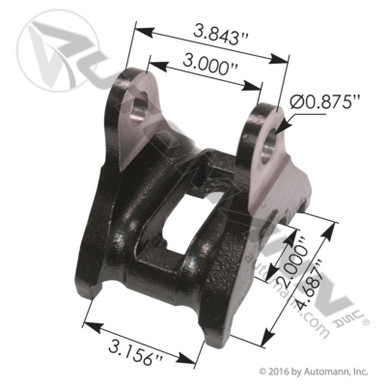 AUTOMANN MPB75617 Peterbilt Radius Rod Plate