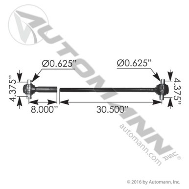 AUTOMANN TMRS020 Torque Rod Kit - 2pc