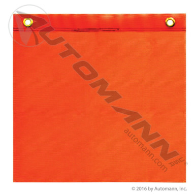 AUTOMANN 18" Orange Mesh Flag w/ Grommets