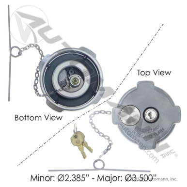 AUTOMANN Fuel Cap: Freightliner Locking