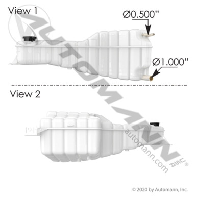AUTOMANN 575.1012 Freightliner Coolant Tank