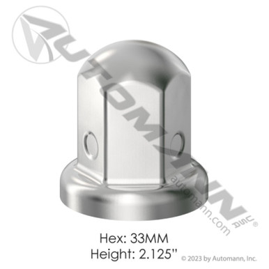 AUTOMANN 33mm Chrome Lug Nut Covers