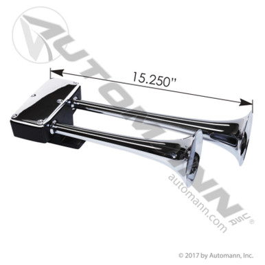 PAI Hadley Dual Air Horn - Chrome 54810