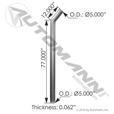 AUTOMANN Exhaust Pipe - 562.U4617131009A