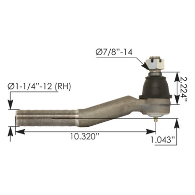 AUTOMANN 462.ES2238R Tie Rod End
