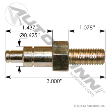 AUTOMANN M75661 Peterbilt Hood Spring Stud