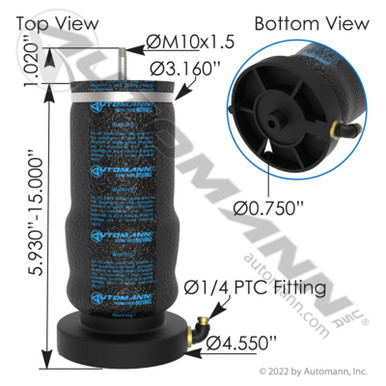 AUTOMANN Air Spring: Volvo VN VNL Cab