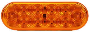 6058A SIGNAL-STAT, LED, YELLOW OVAL, 10 DIODE, FRONT/PARK/TURN, 12V, PL ...