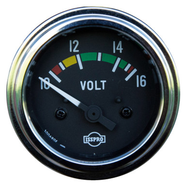 Tectran 95-2699 Voltmeter: 12V Chrome Bezel